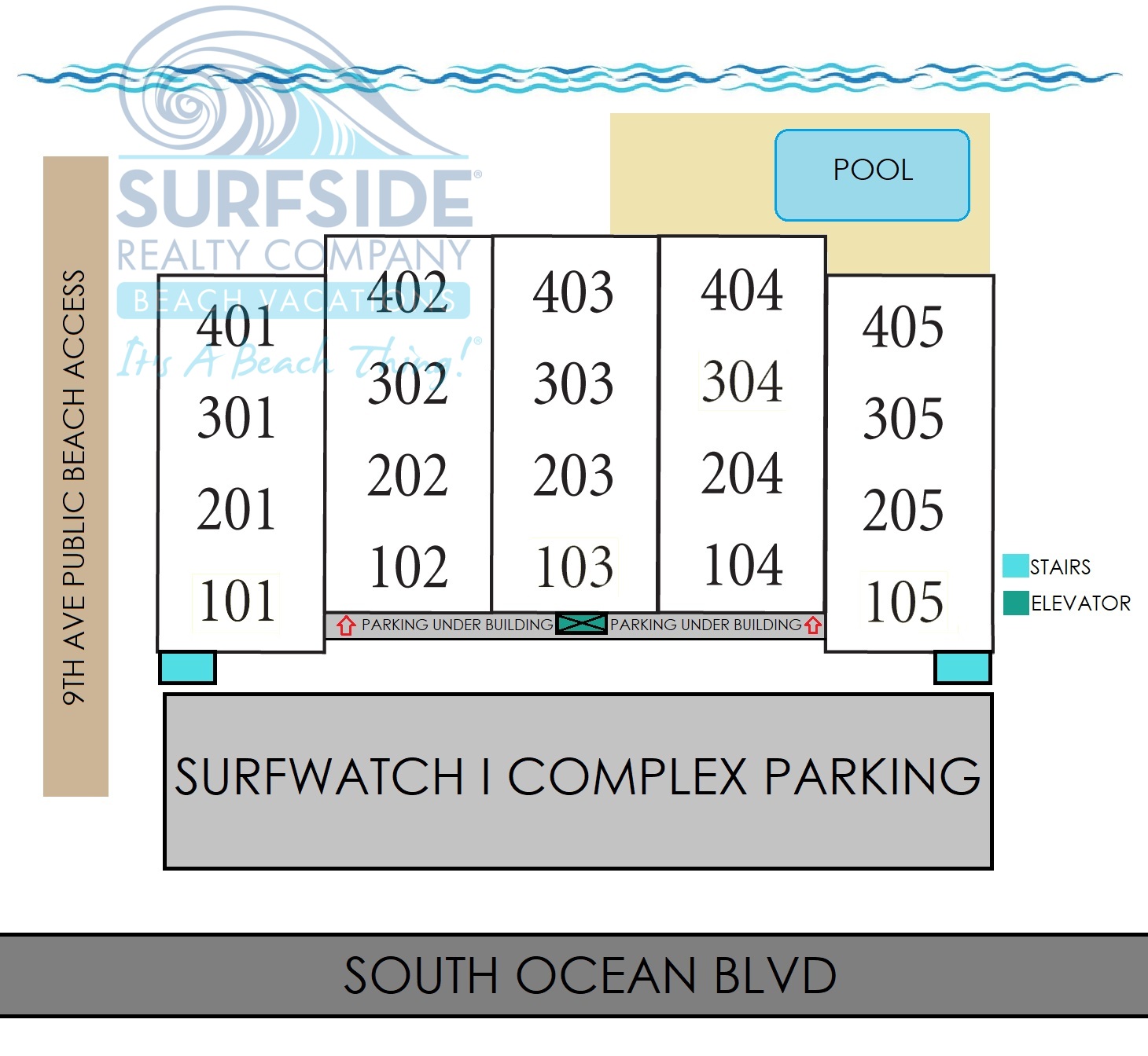 Surfwatch I Vacation Rentals Surfside Beach - Surfside Realty